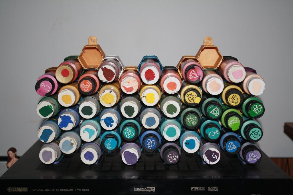 3D print Paint Rack For Plaid FolkArt and Apple Barrel Paint・Cults