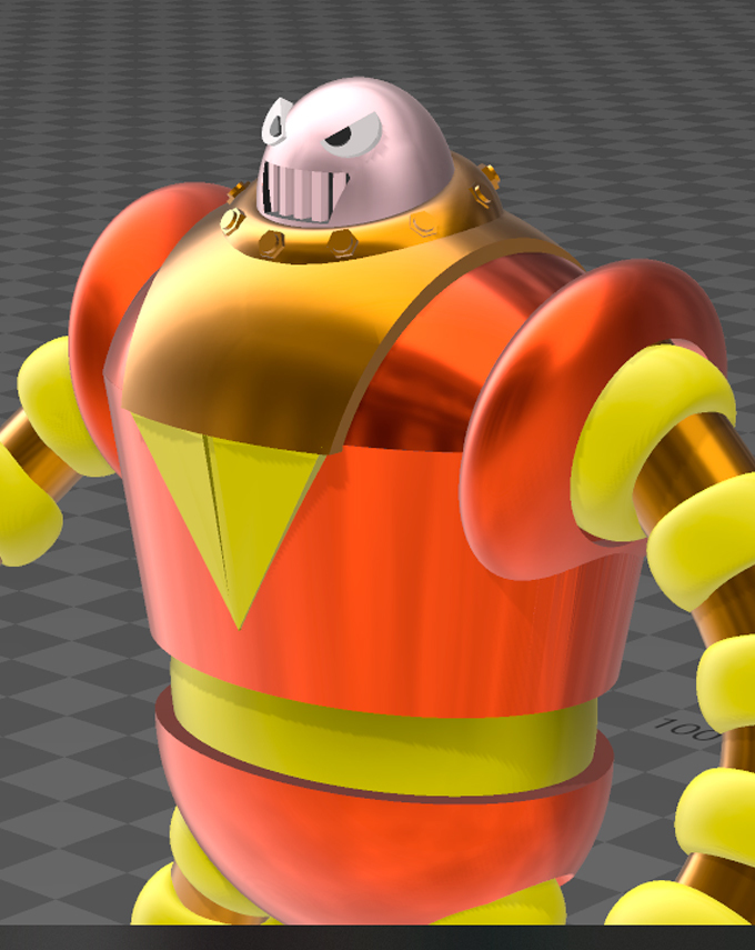 🎲 Boss Borot, Shin Mazinger Impact・ STL File for ・Cults