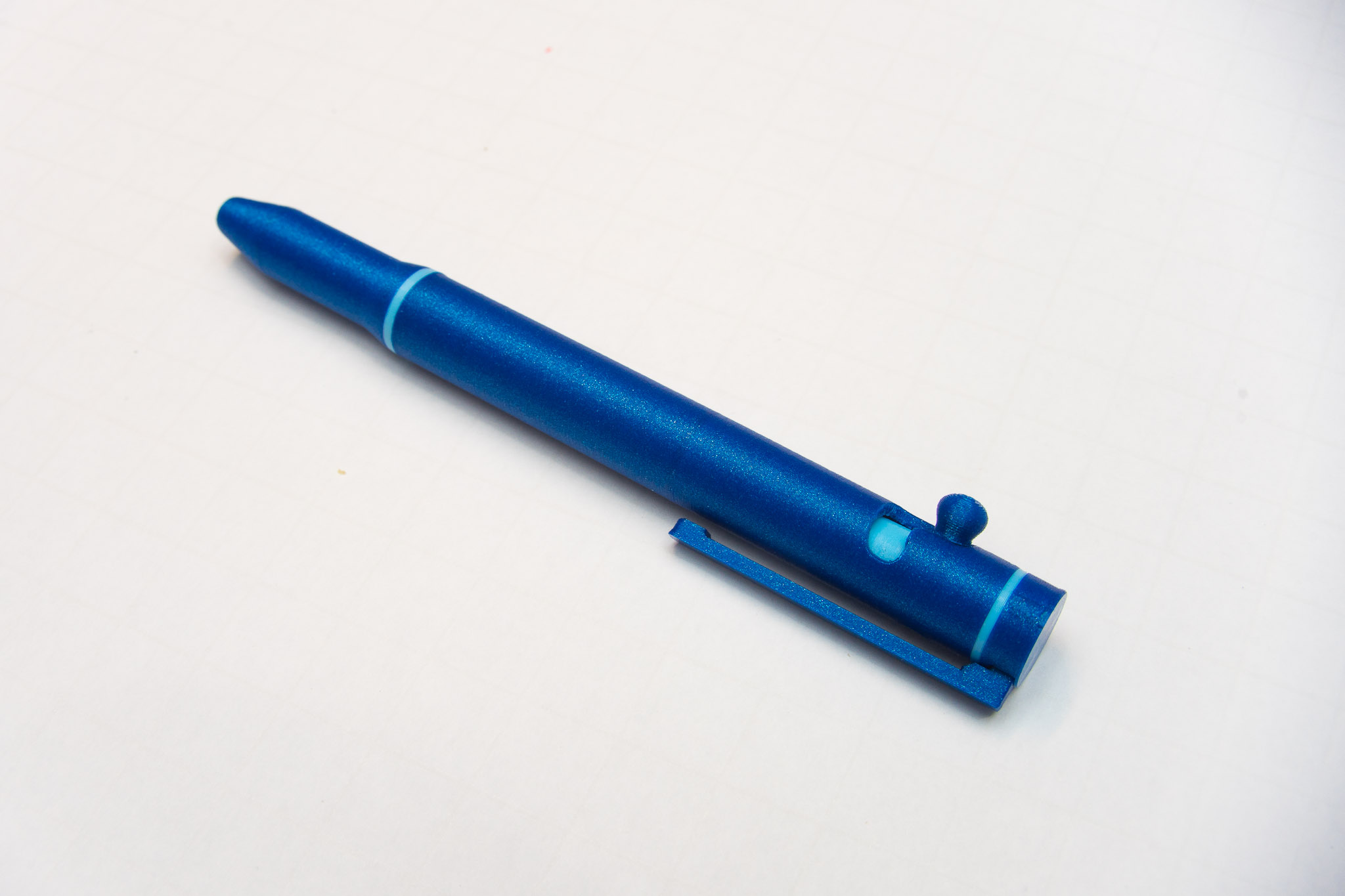 🔩 3D Printable Bolt Action Retractable Pen・ 3D File for ・Cults