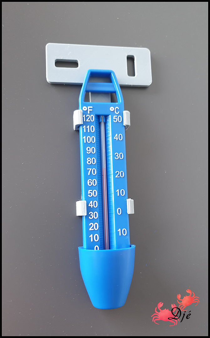 STL file POOL THERMOMETER HOLDER 🎱 ・3D printer design to download・Cults