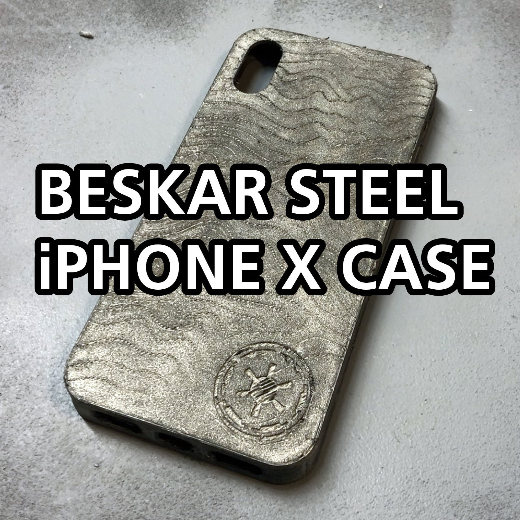 📱 The Mandalorian | Beskar Steel iPhone X Case・Free STL File for ・Cults
