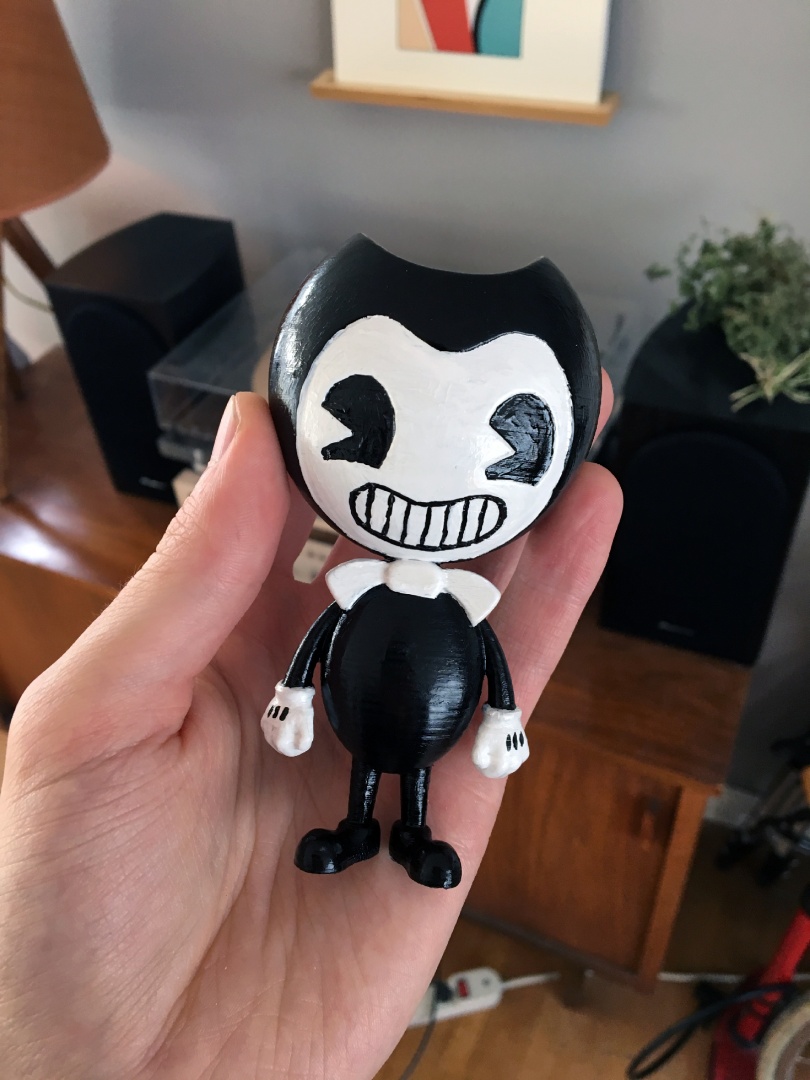 🗿 Bendy (from bedny and the ink machine)・Free 3D File for ・Cults
