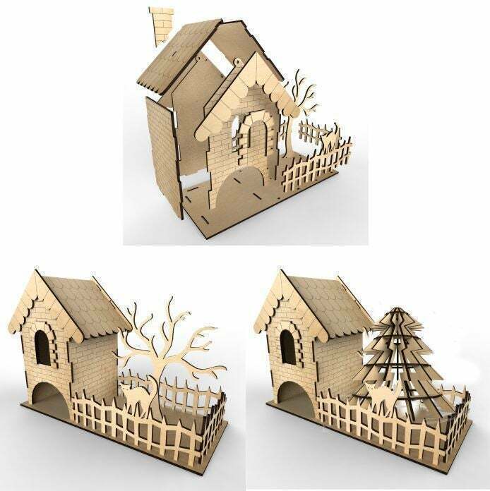 Free DXF file tea house tree 🫖 ・3D printing design to download・Cults