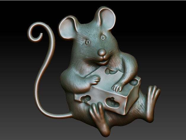 🐁 mouse・Free STL File for ・Cults