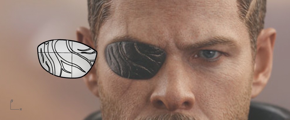 ♾️ Thor eyepatch from Thor Ragnarok and Infinity War 3D print model ...