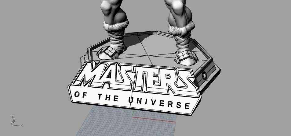 👽 Motu He-Man vintage figure Stand・ STL File for ・Cults