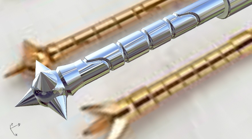 STL file Libra Gold Saint weapons from Saint Seiya 3D print model ♎ ・3D ...