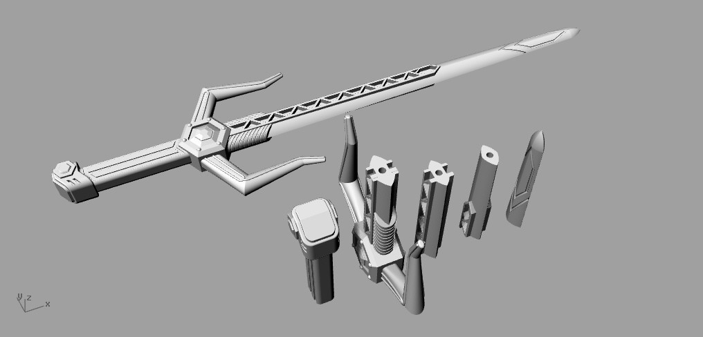 STL file Sword of the Power Rangers Magna Defender 🗡️ ・Design to ...