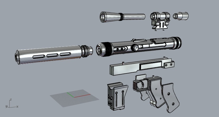 Lando Calrissian SE14R Blaster・ STL File for ・Cults