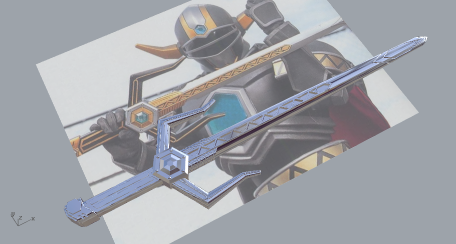 STL file Sword of the Power Rangers Magna Defender 🗡️ ・Design to ...