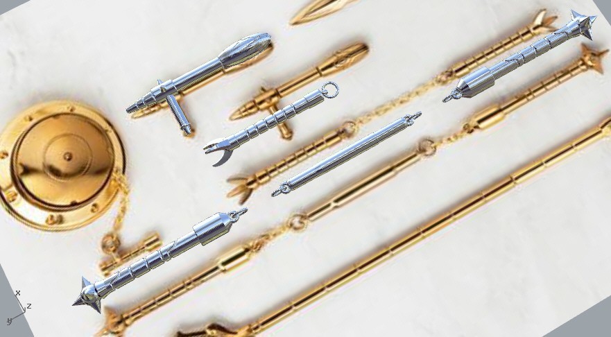 ♎ Libra Gold Saint weapons from Saint Seiya 3D print model・ STL File ...