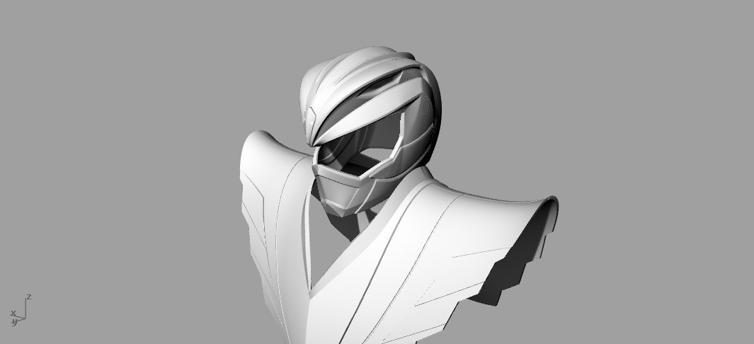 🪖 RYU helmet and chestplate power rangers / street fighter mashup・Free ...