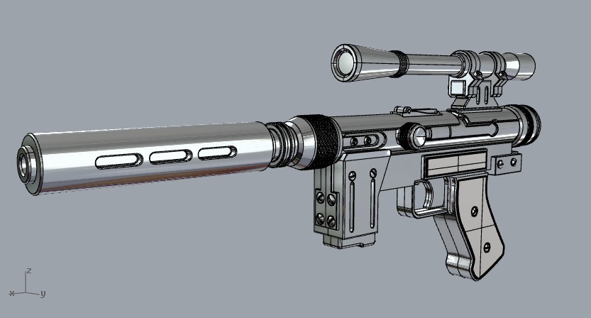 STL file Lando Calrissian SE14R Blaster ・Model to download and 3D print ...