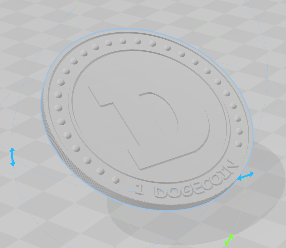 STL file 1 Dogecoin 🎨 ・3D printing idea to download・Cults