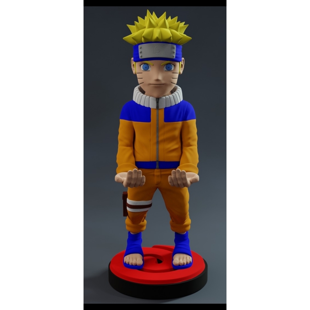 免费 3D 文件 Naruto cellphone and joystick holder 📱 ・可下载 3D 打印模型・Cults