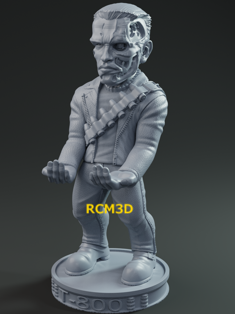 3D file Terminator Arnold cellphone and joystick holder 📱 ・3D print ...