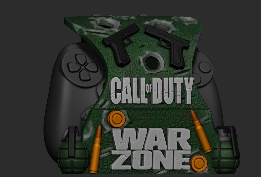 3D file WARZONE COD joystick holder 🕹️・3D printing design to download・Cults