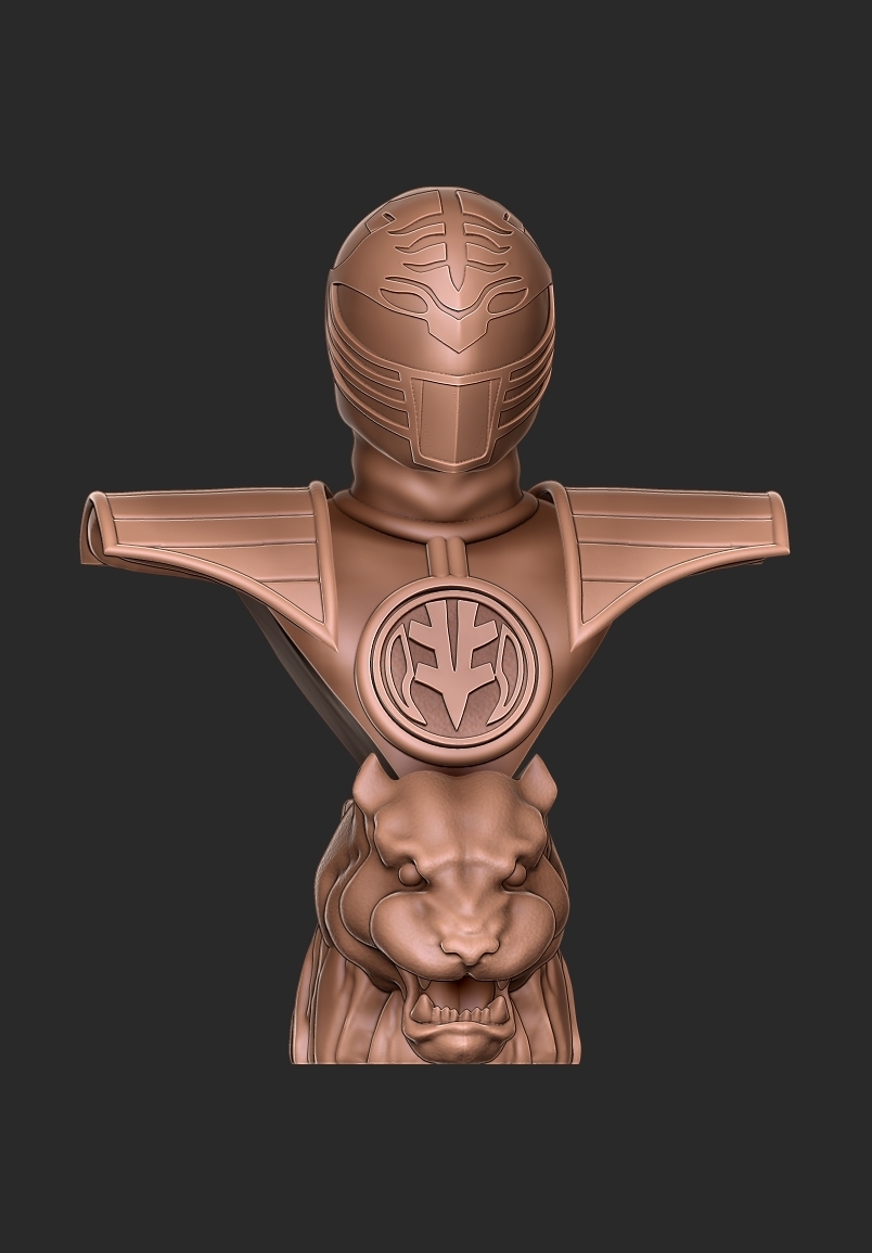 🎦 Power Rangers (White Ranger)・ STL File for ・Cults