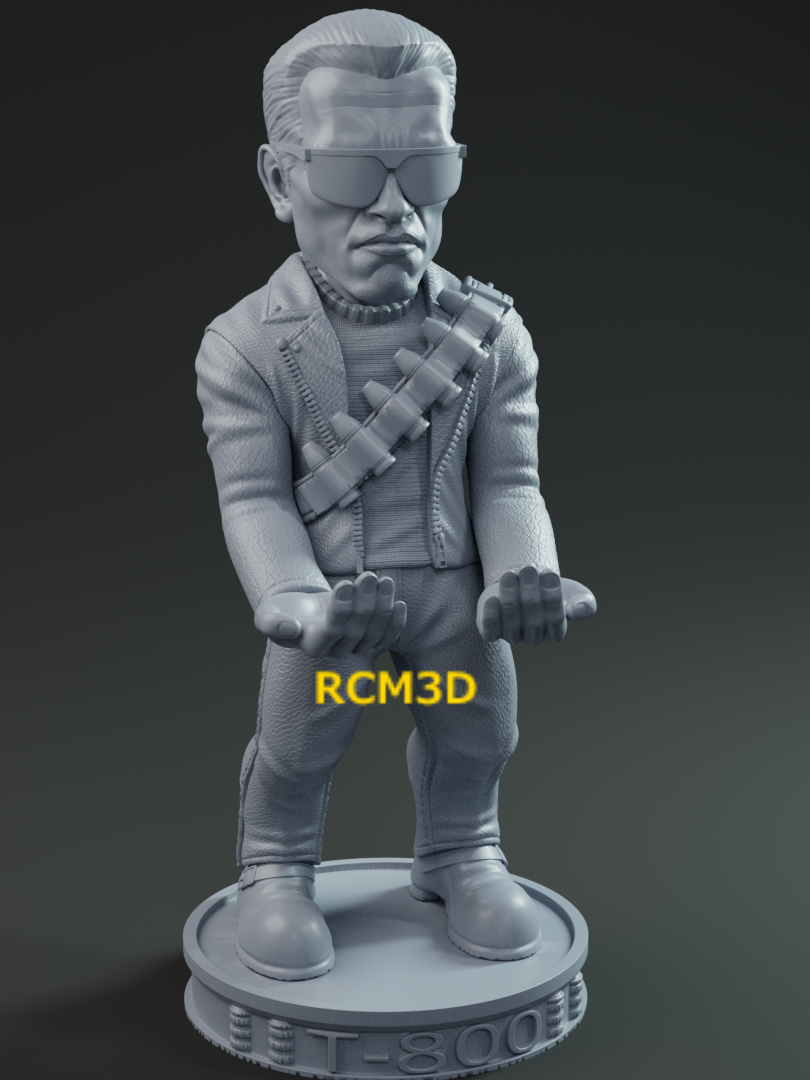 3D file Terminator Arnold cellphone and joystick holder 📱 ・3D print ...
