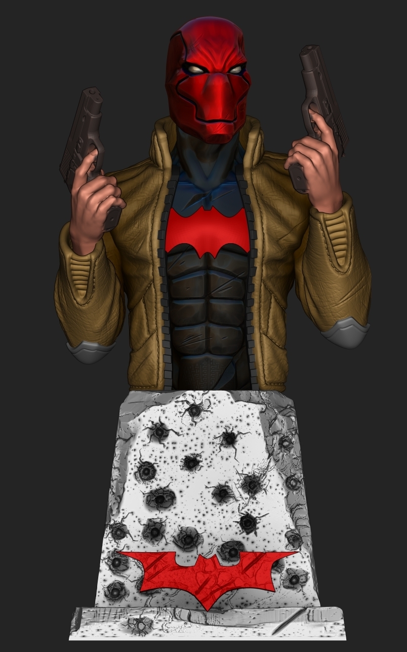 👤 Red hoot (capuz vermelho) bust (batman)・ 3D File for ・Cults