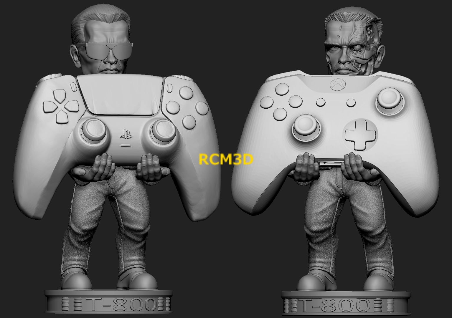 3D file Terminator Arnold cellphone and joystick holder 📱 ・3D print ...