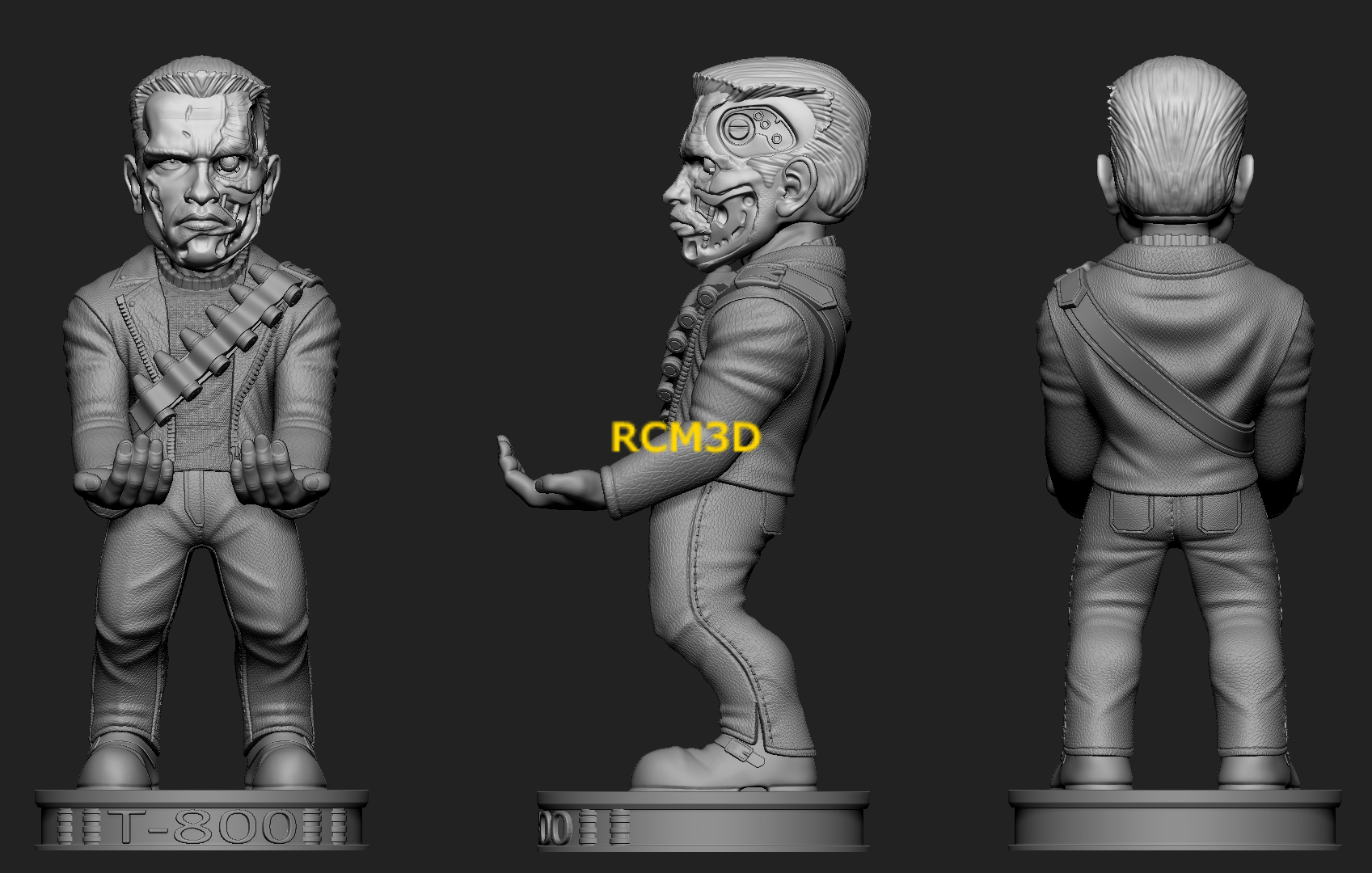 3D file Terminator Arnold cellphone and joystick holder 📱 ・3D print ...