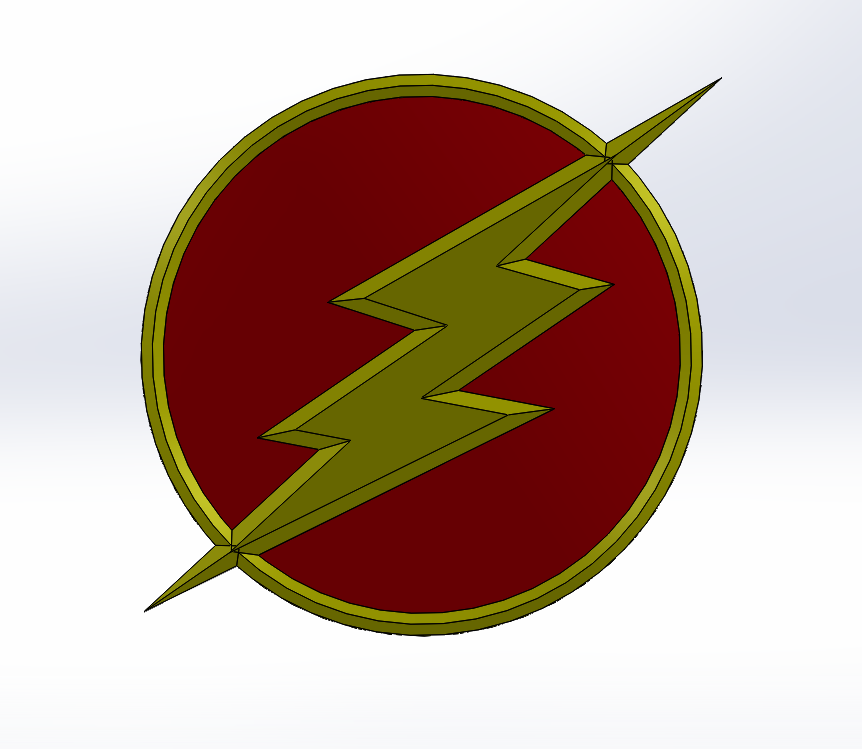 Free STL file Flash Logo 🎬 ・3D print object to download・Cults