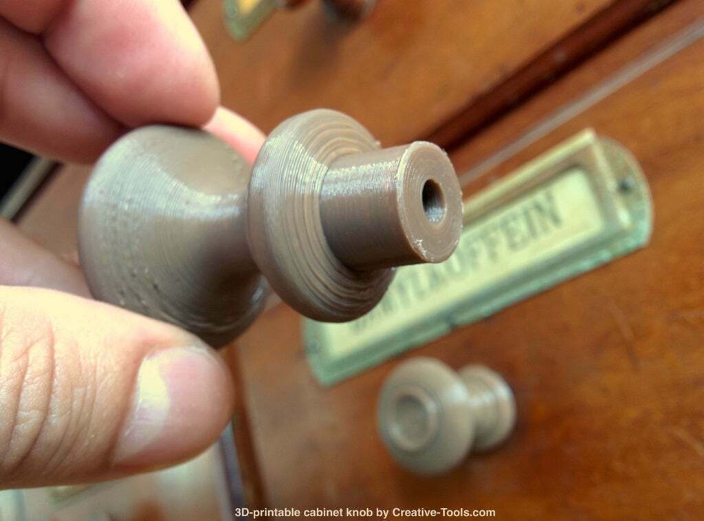 🚪 3D-printable generic cabinet knob・Free STL File for ・Cults