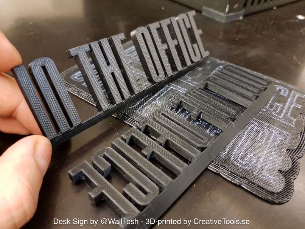 3D printing Desk Sign・Cults