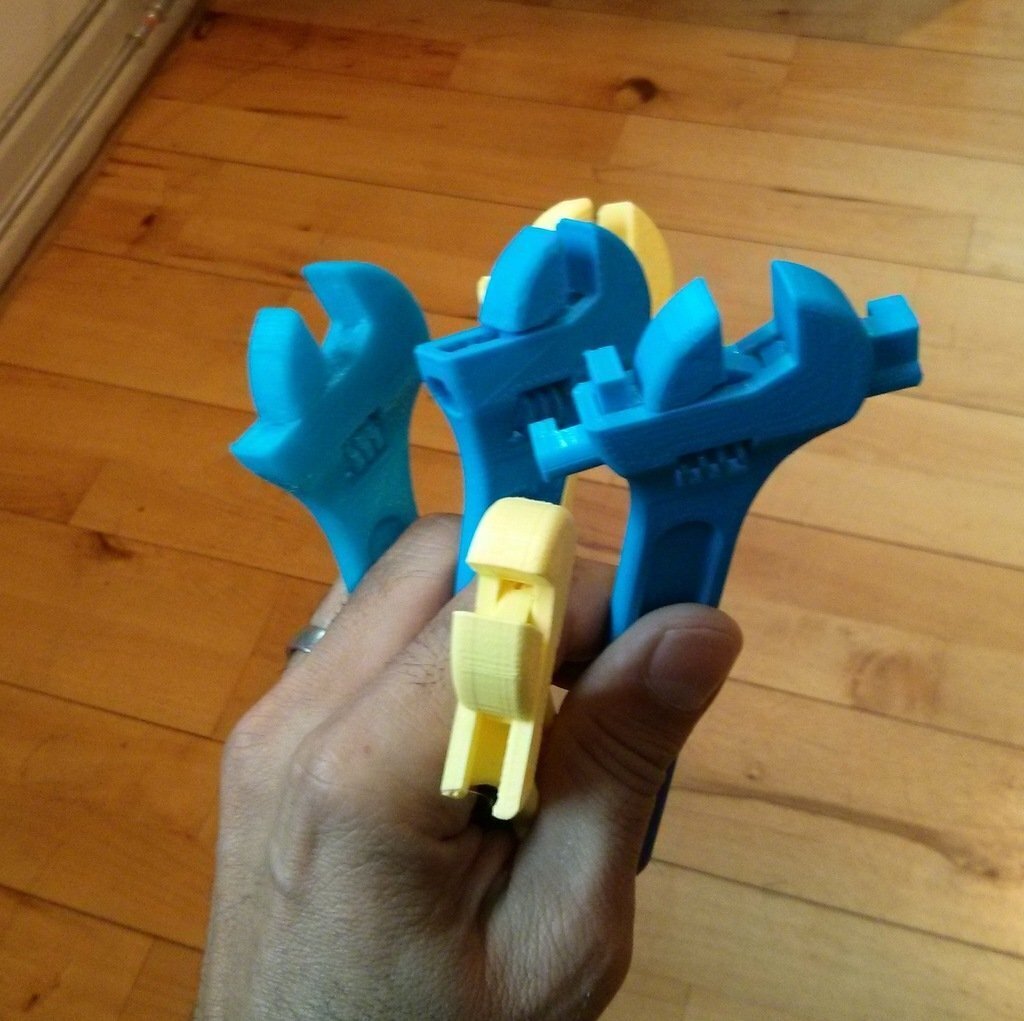 3D printable Fully assembled 3D printable wrench・Cults