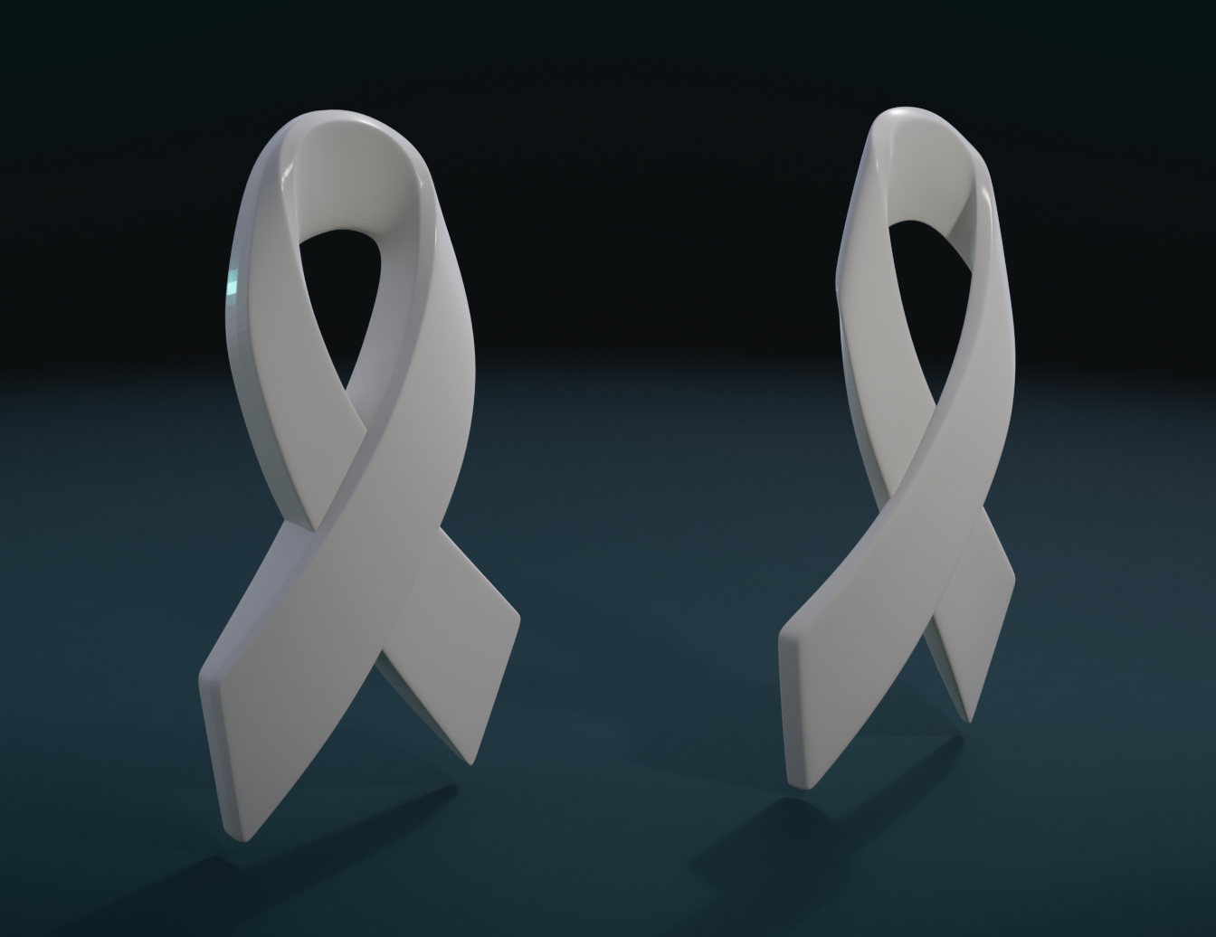 3d Cancer Ribbon