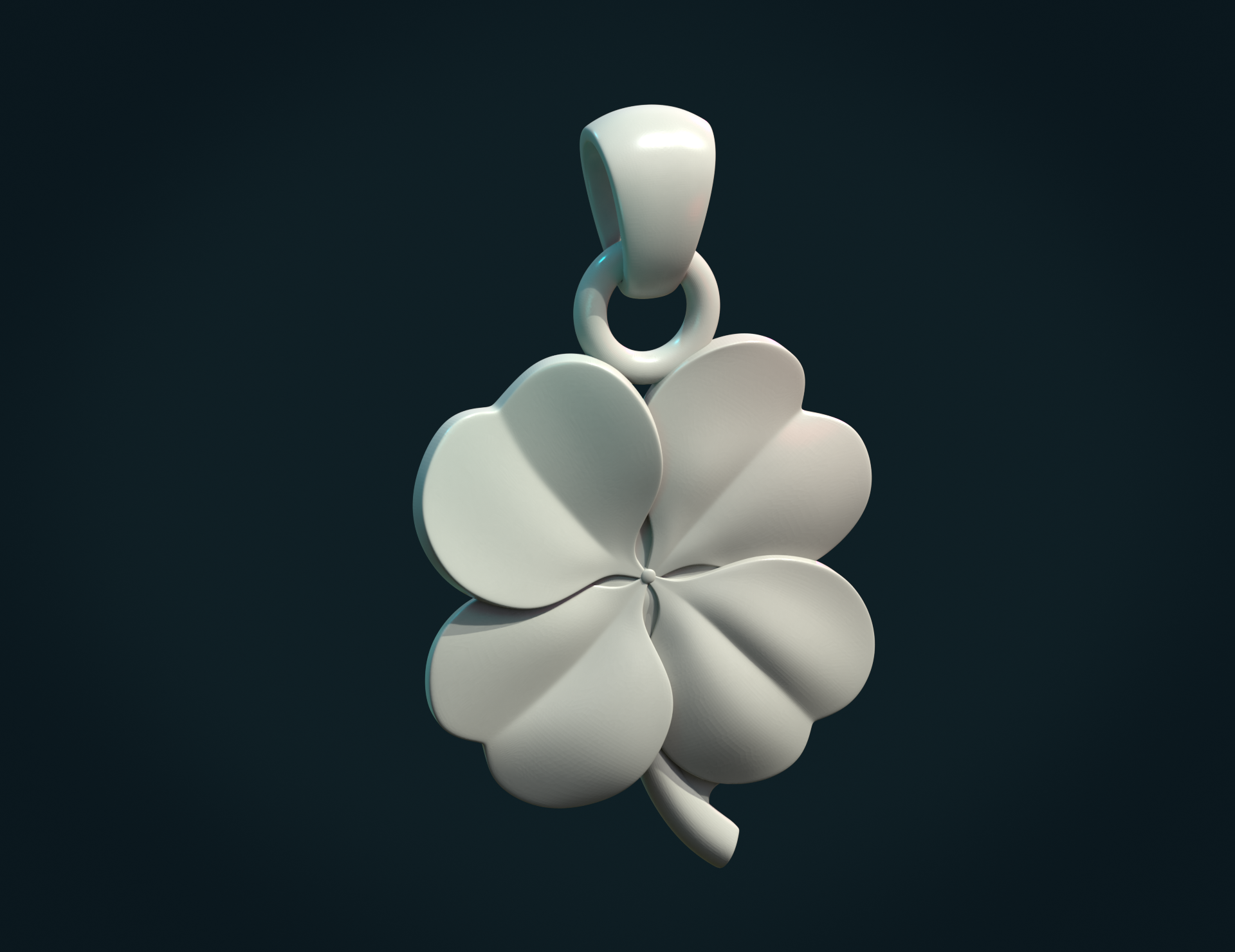 3D file Clover Pendant ☘️ ・3D printable model to download・Cults