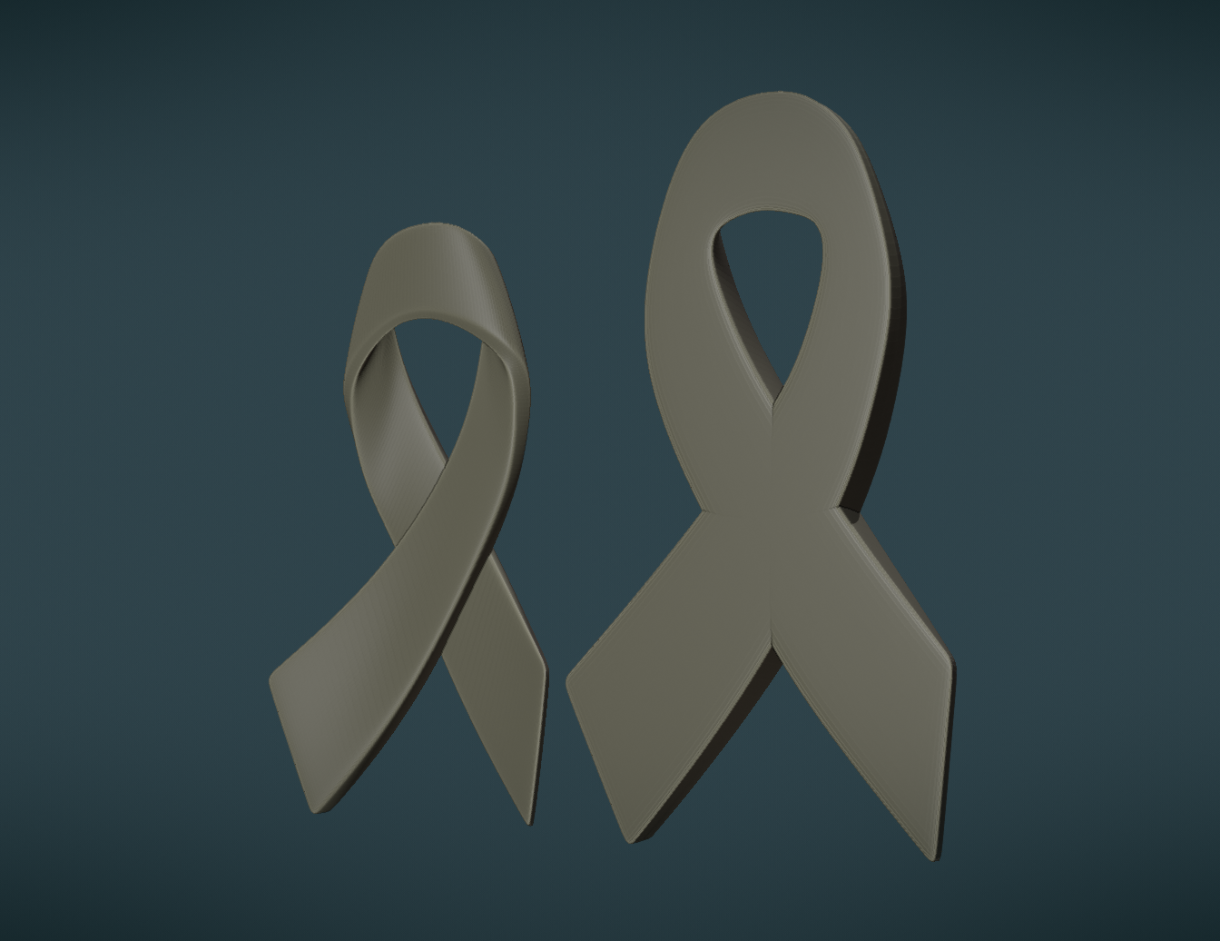 ♋ Cancer Ribbon・ 3D File for ・Cults