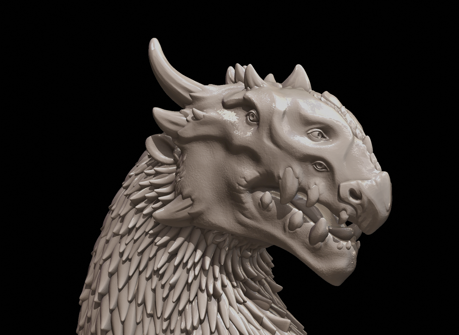 STL file Dragon Bust 🐉 ・3D printing idea to download・Cults