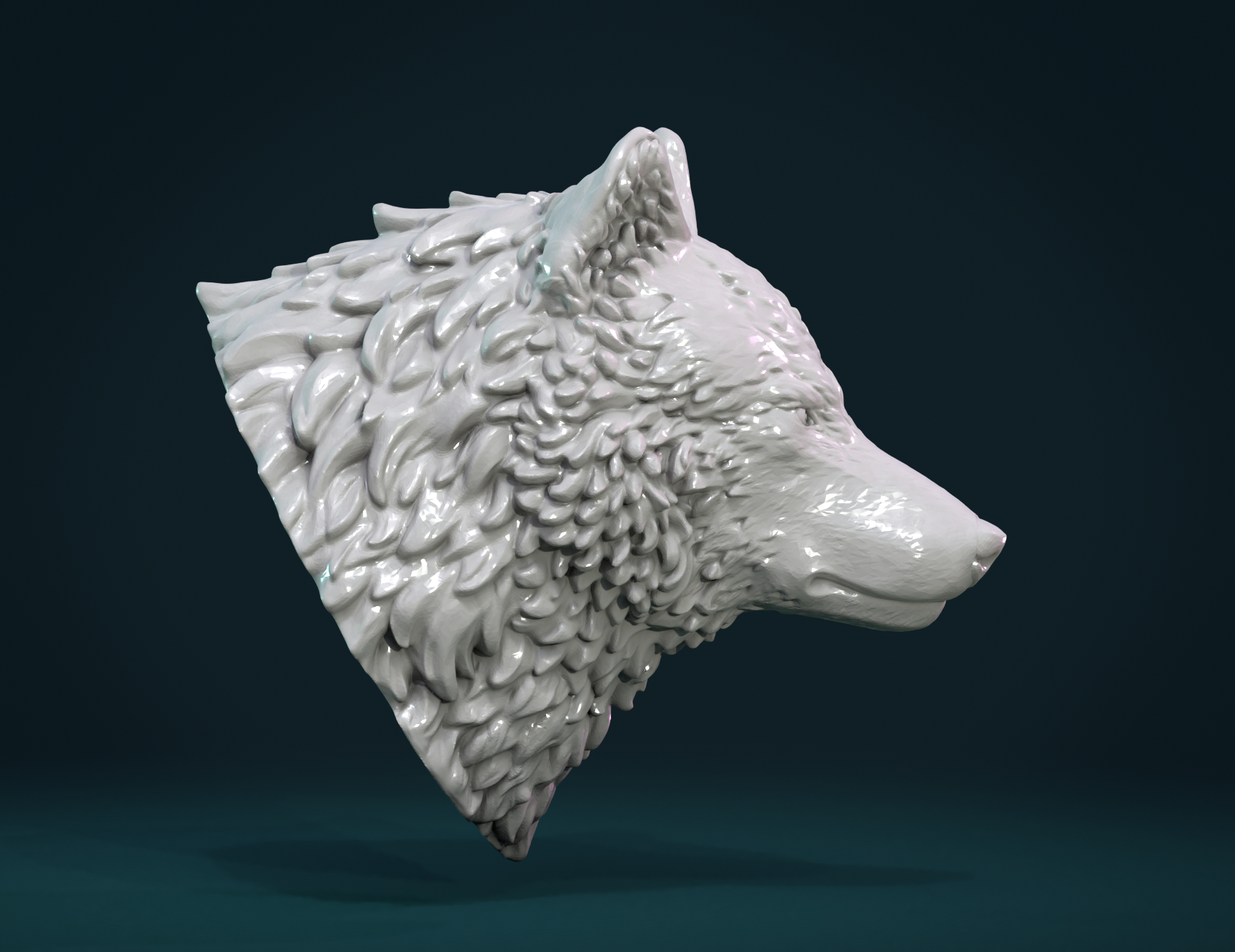 3D file Wolf Head III 🐺 ・Design to download and 3D print・Cults
