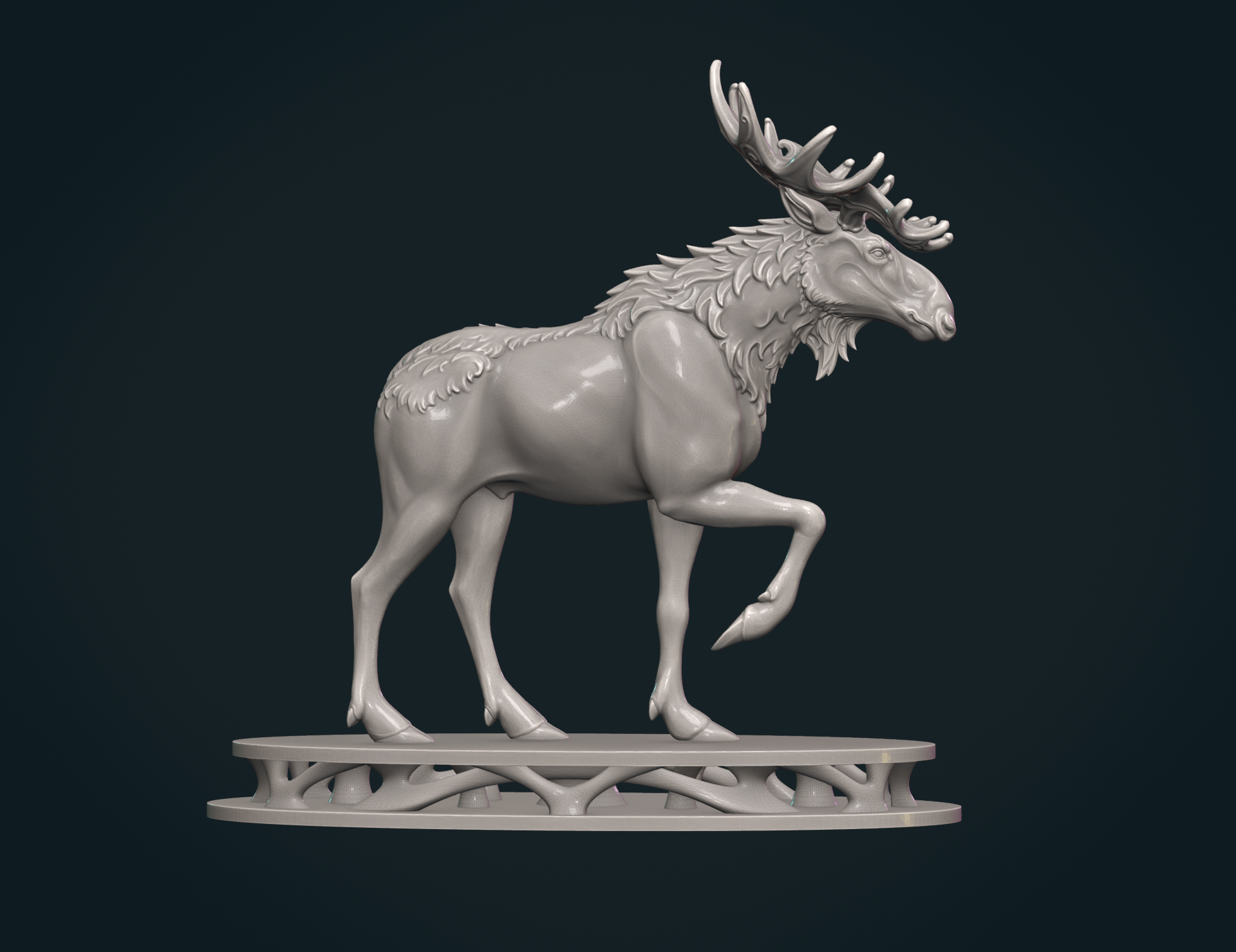 Fichier 3D Sculpture d'élan 🗿 ・Design imprimable en 3D à télécharger・Cults
