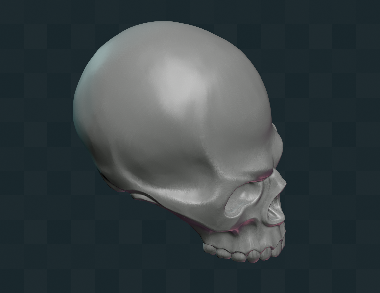 3D file Stylized Skull 💀 ・3D printer model to download・Cults