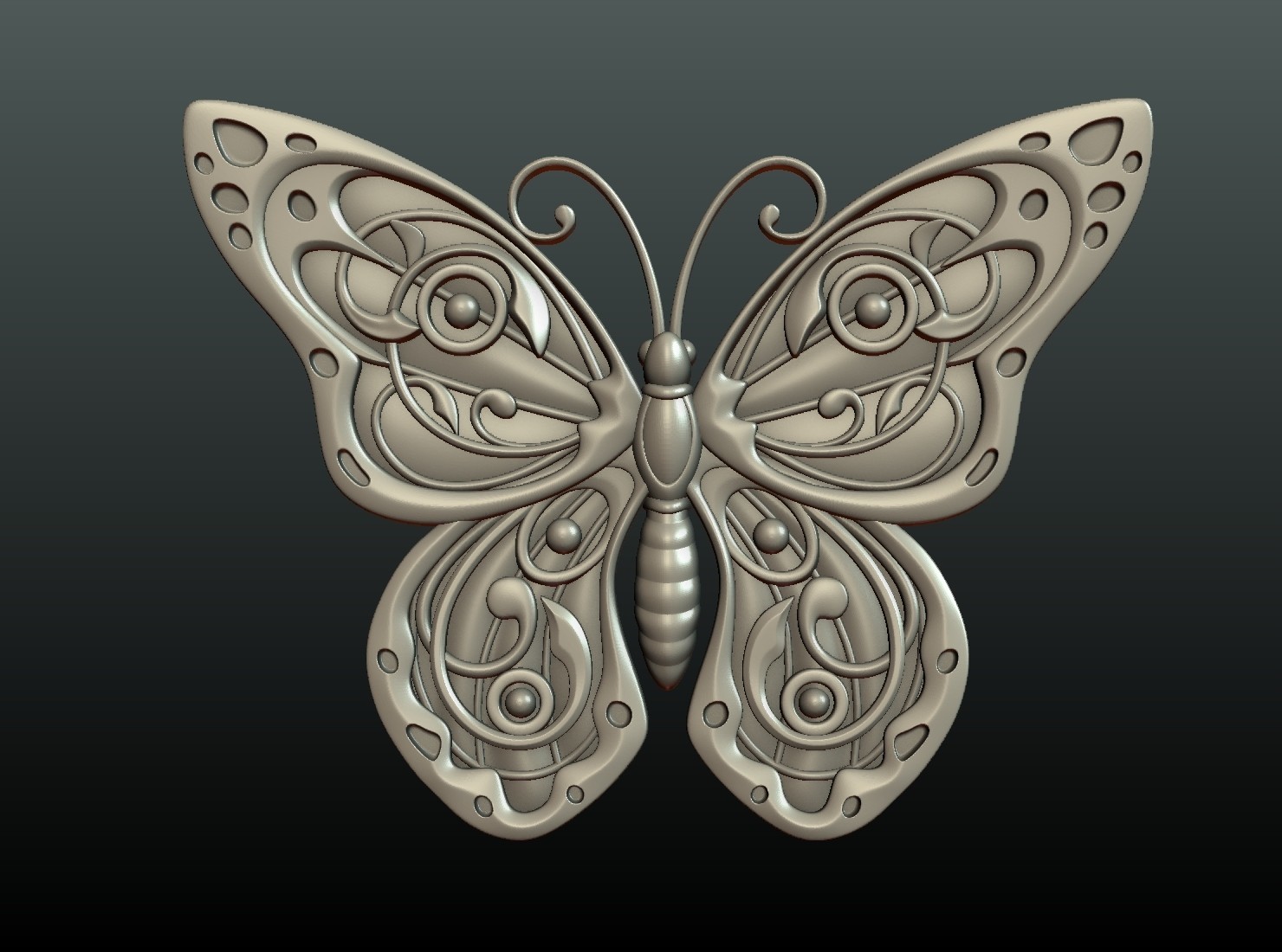 🦋 Butterfly relief・ STL File for ・Cults