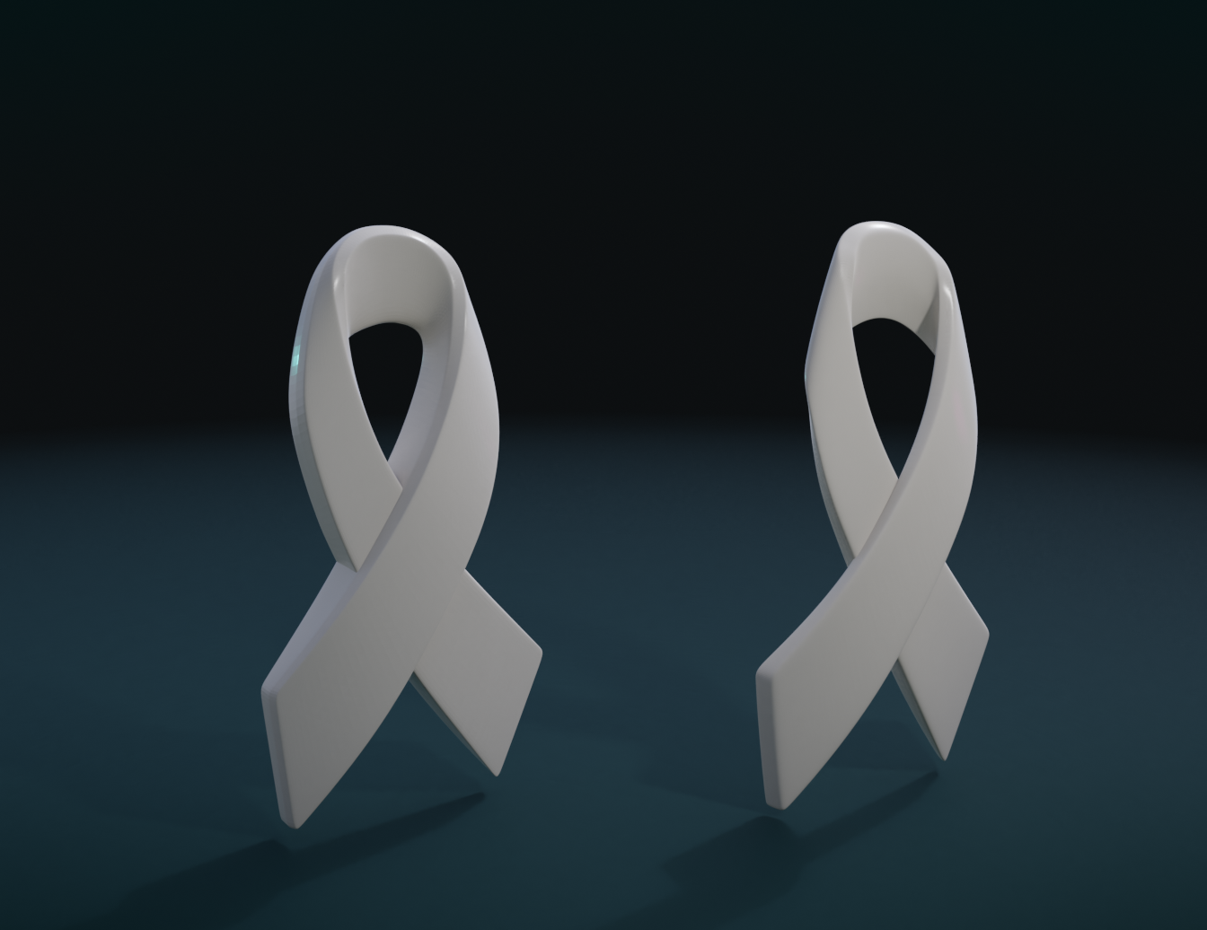 ♋ Cancer Ribbon・ 3D File for ・Cults
