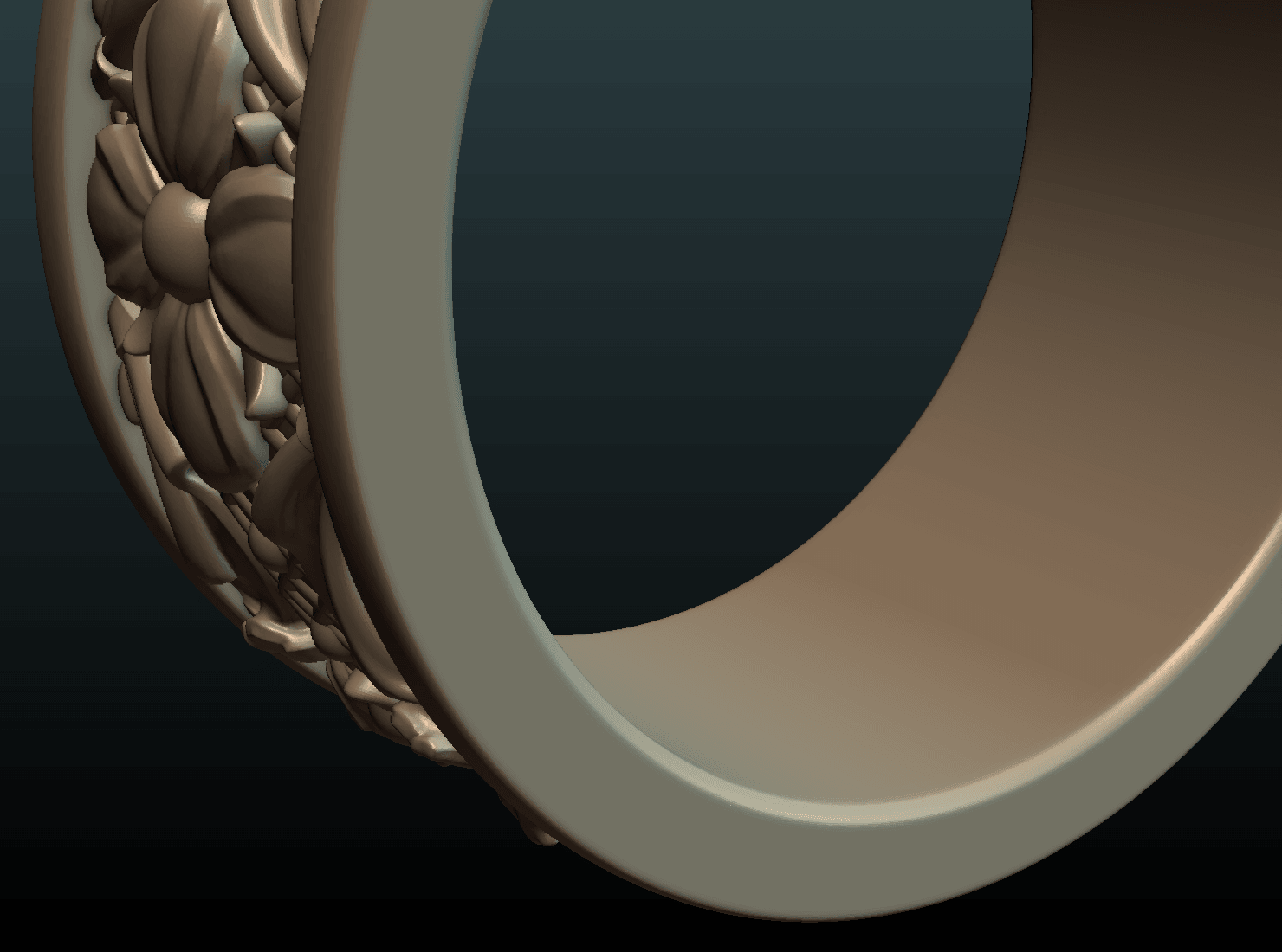 STL file Flower Ring 💐 (OBJ)・Model to download and 3D print・Cults
