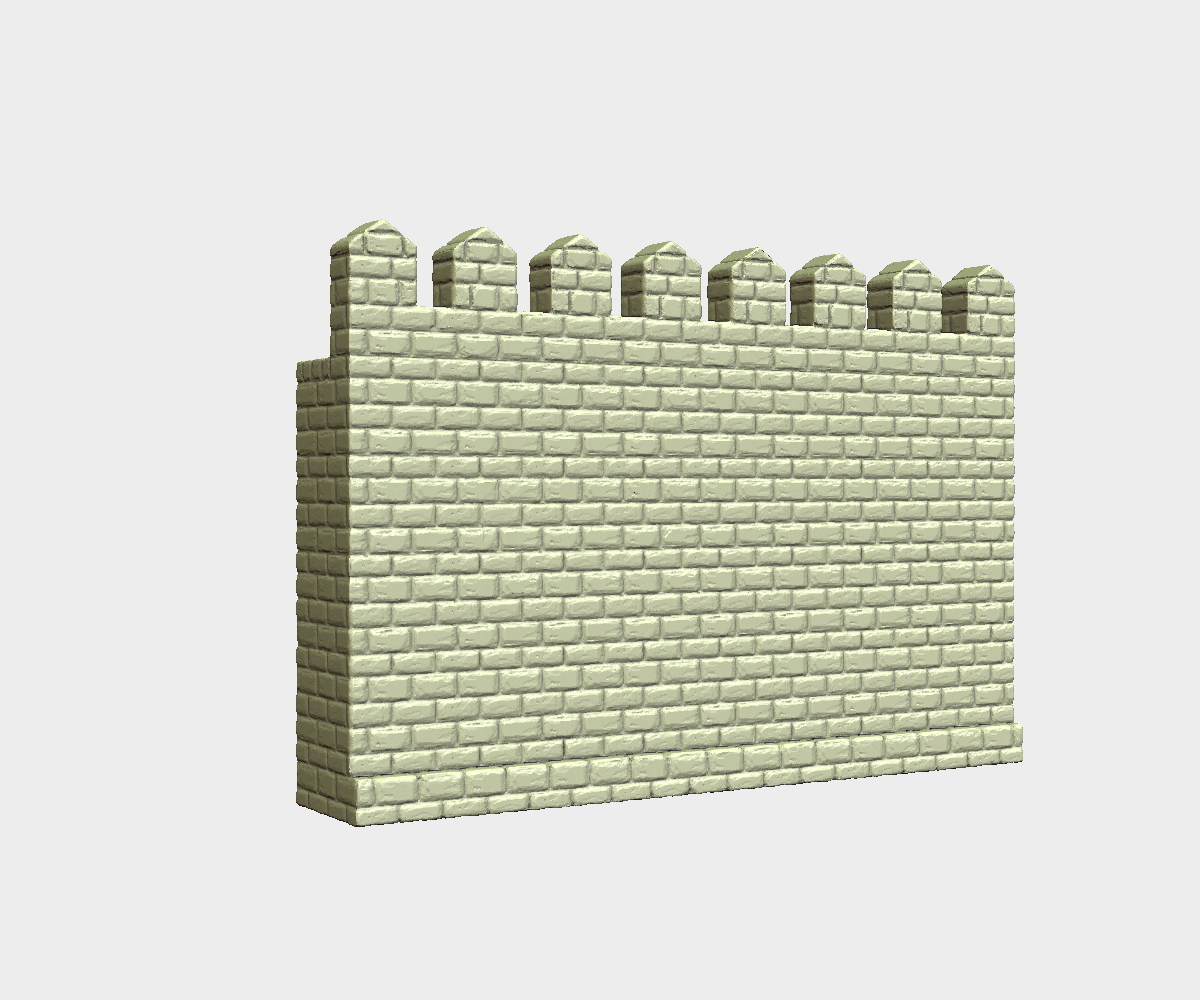 🏰 Castle wall・ STL File for ・Cults