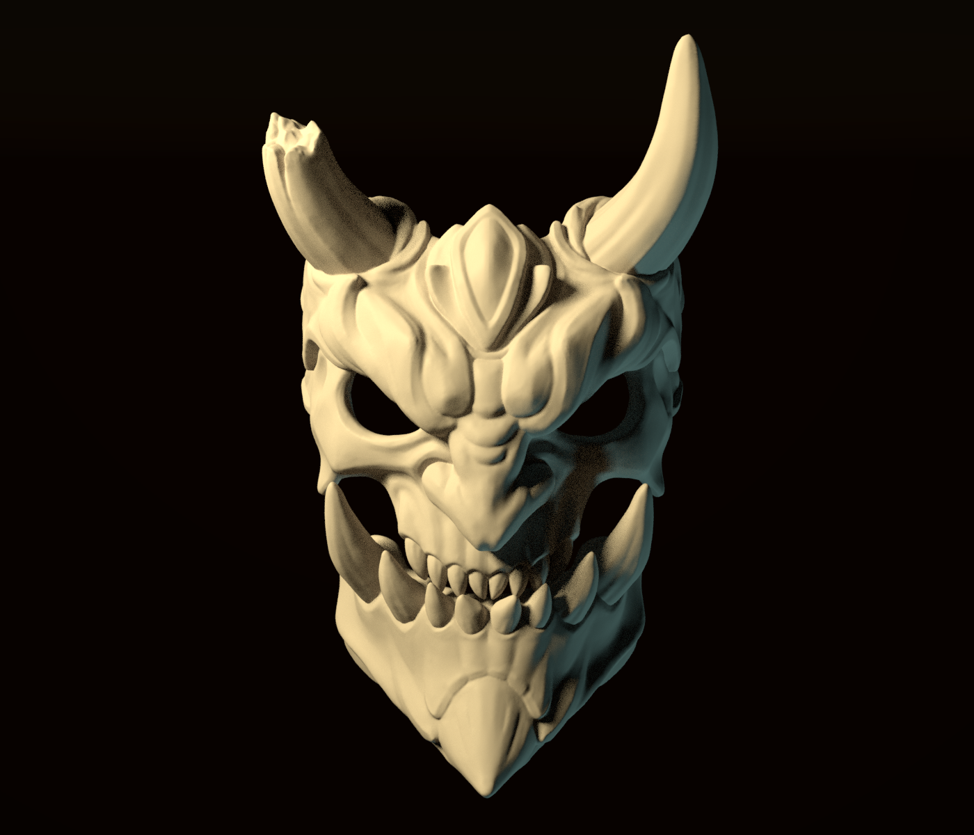 STL file Demon Mask 🔥 (OBJ)・3D print object to download・Cults