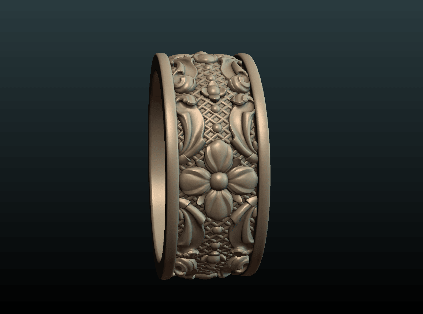 STL file Flower Ring 💐 (OBJ)・Model to download and 3D print・Cults