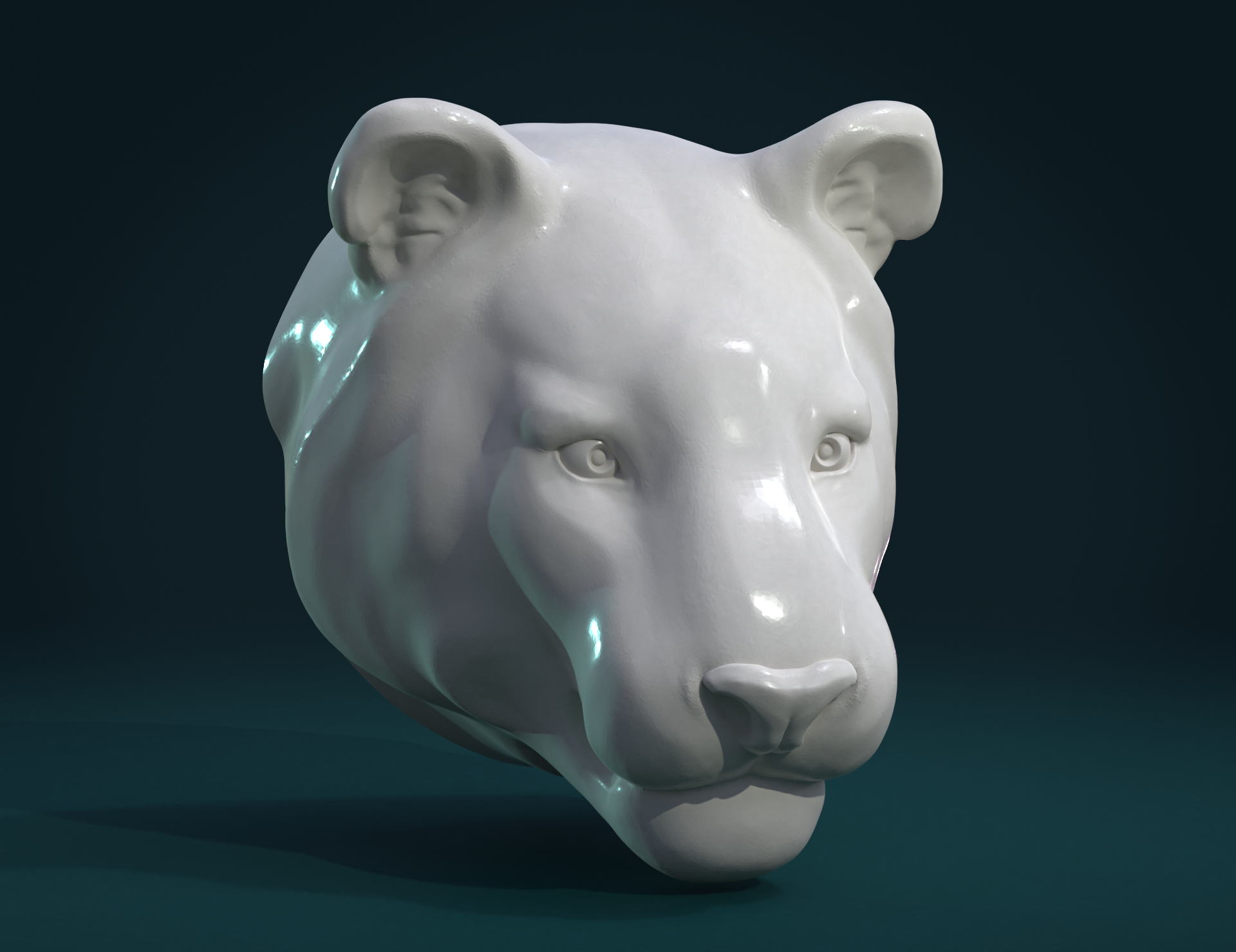 3D file Tiger Head II 🐅 ・3D print object to download・Cults