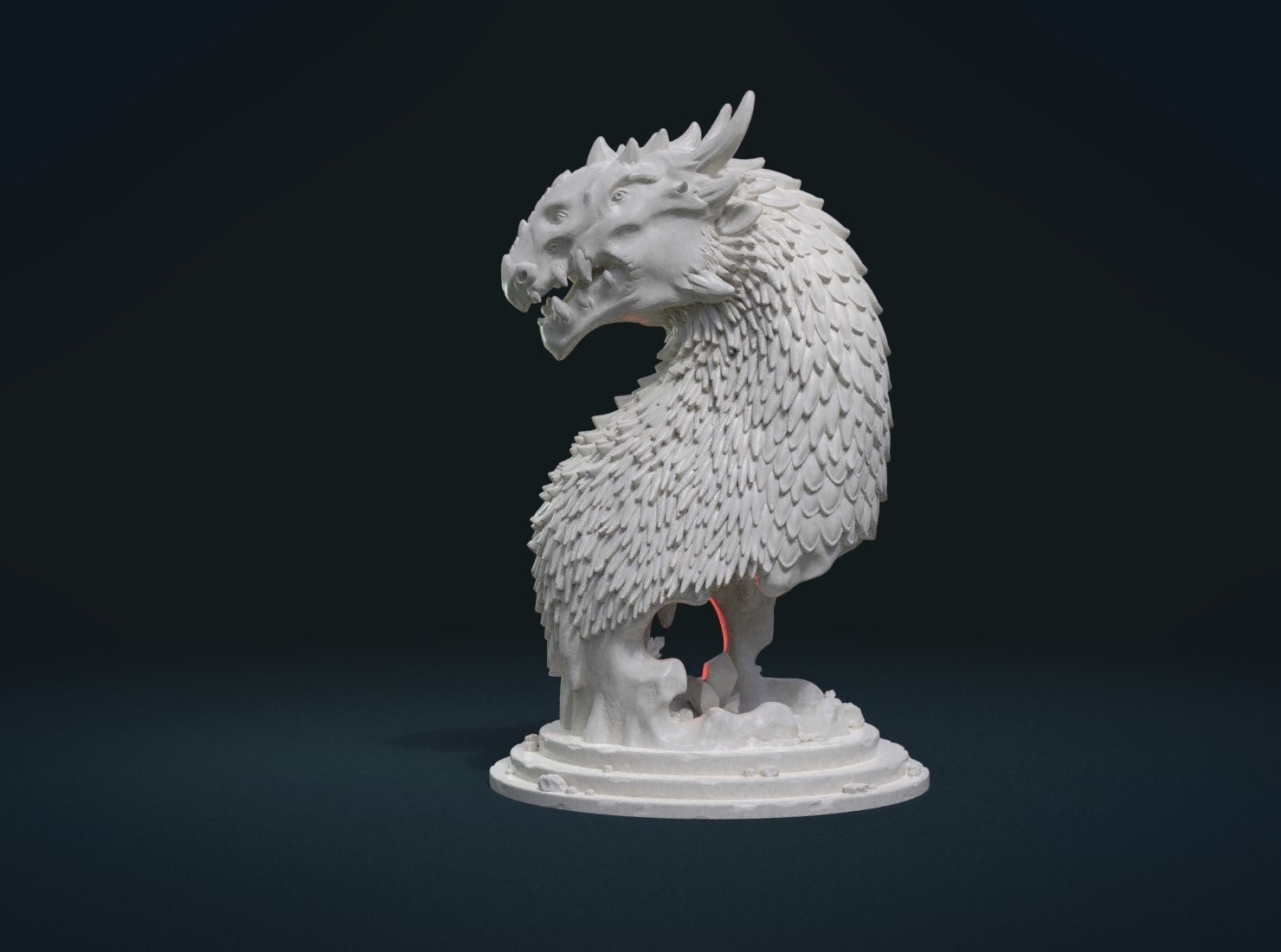 STL file Dragon Bust 🐉 ・3D printing idea to download・Cults