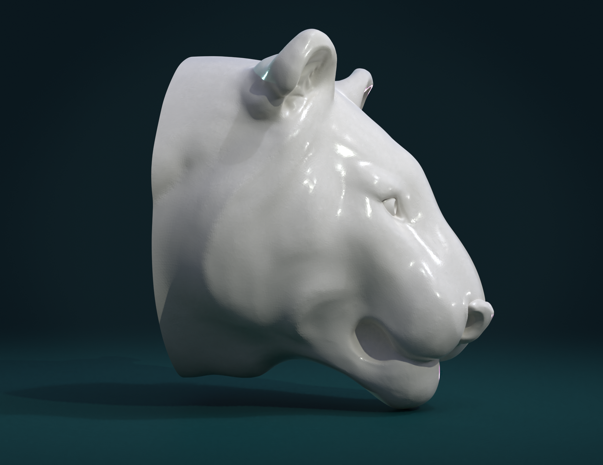 3D file Tiger Head II 🐅 ・3D print object to download・Cults