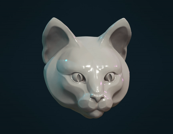 3D file Cat Head 🐱 ・3D print design to download・Cults