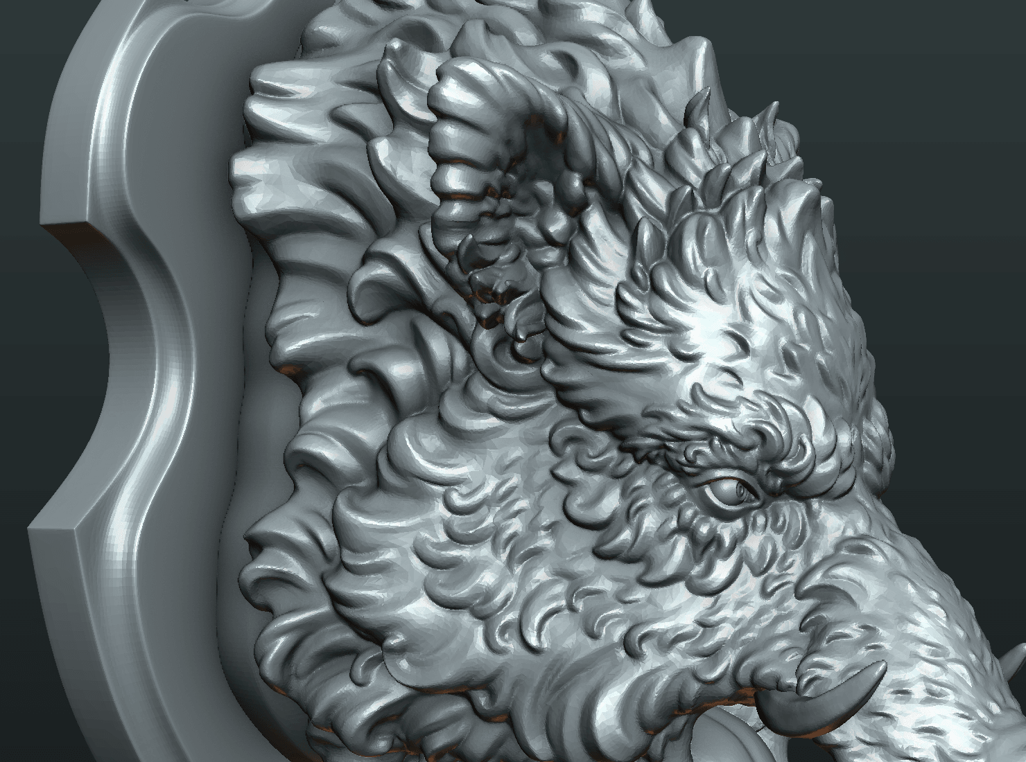 🐗 Wild Boar Mounted Head・ STL File for ・Cults