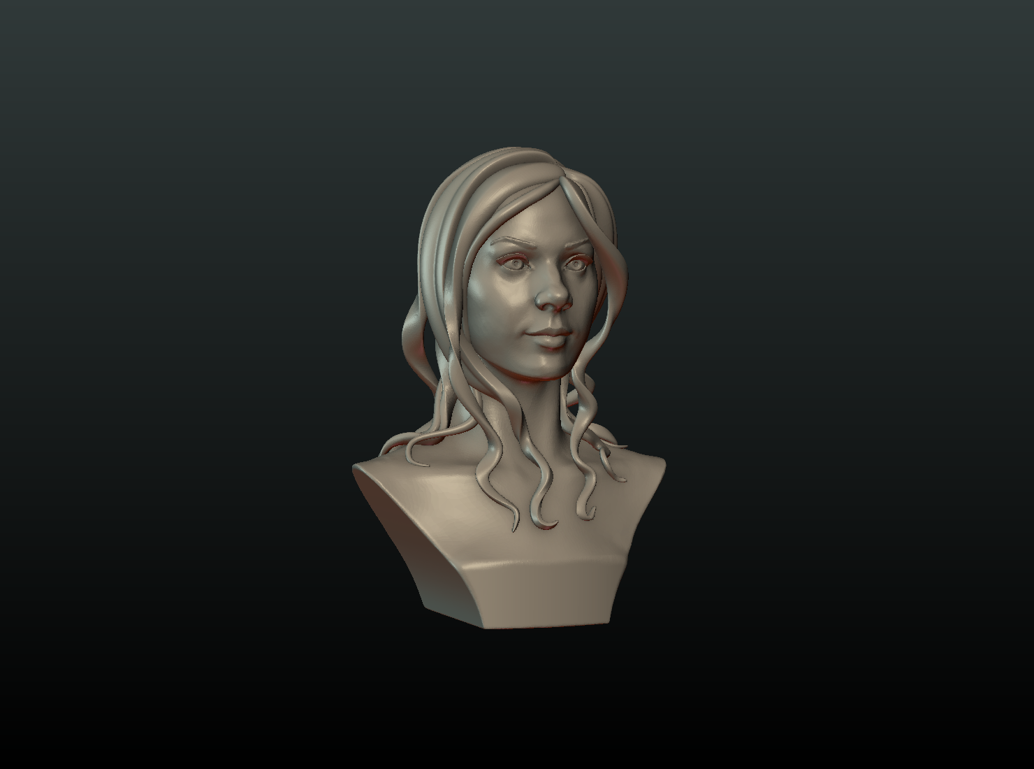 STL file Woman head and Hairstyle 👩 (OBJ)・3D printer design to download ...