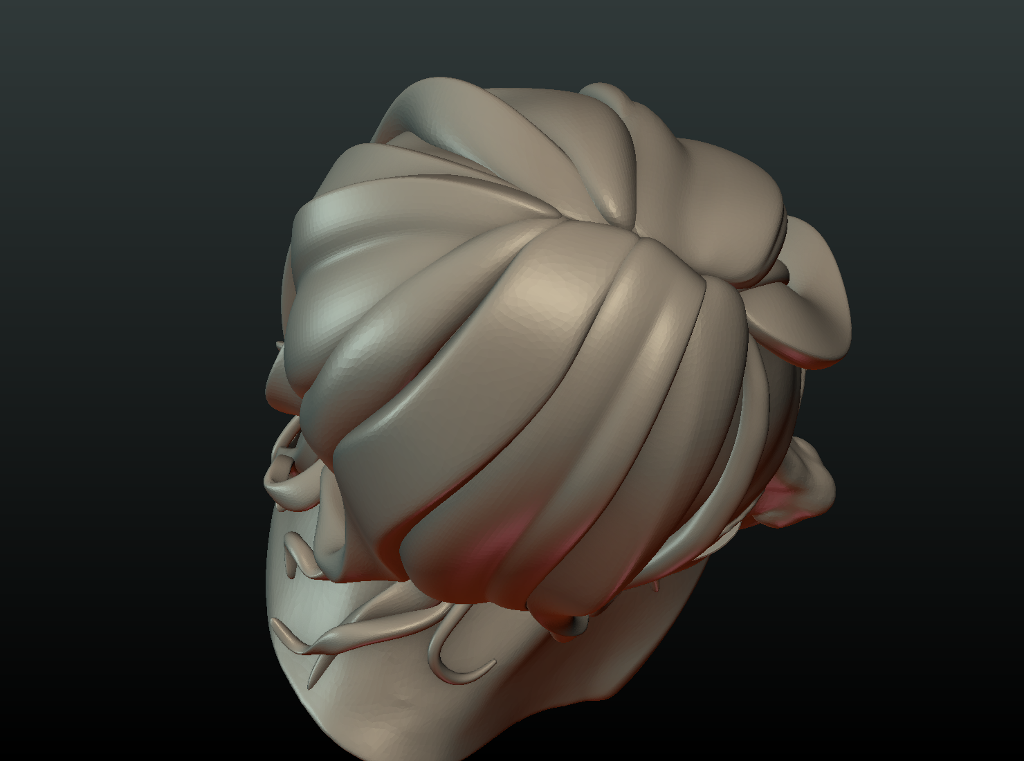 STL file Woman head and Hairstyle 👩 (OBJ)・3D printer design to download ...